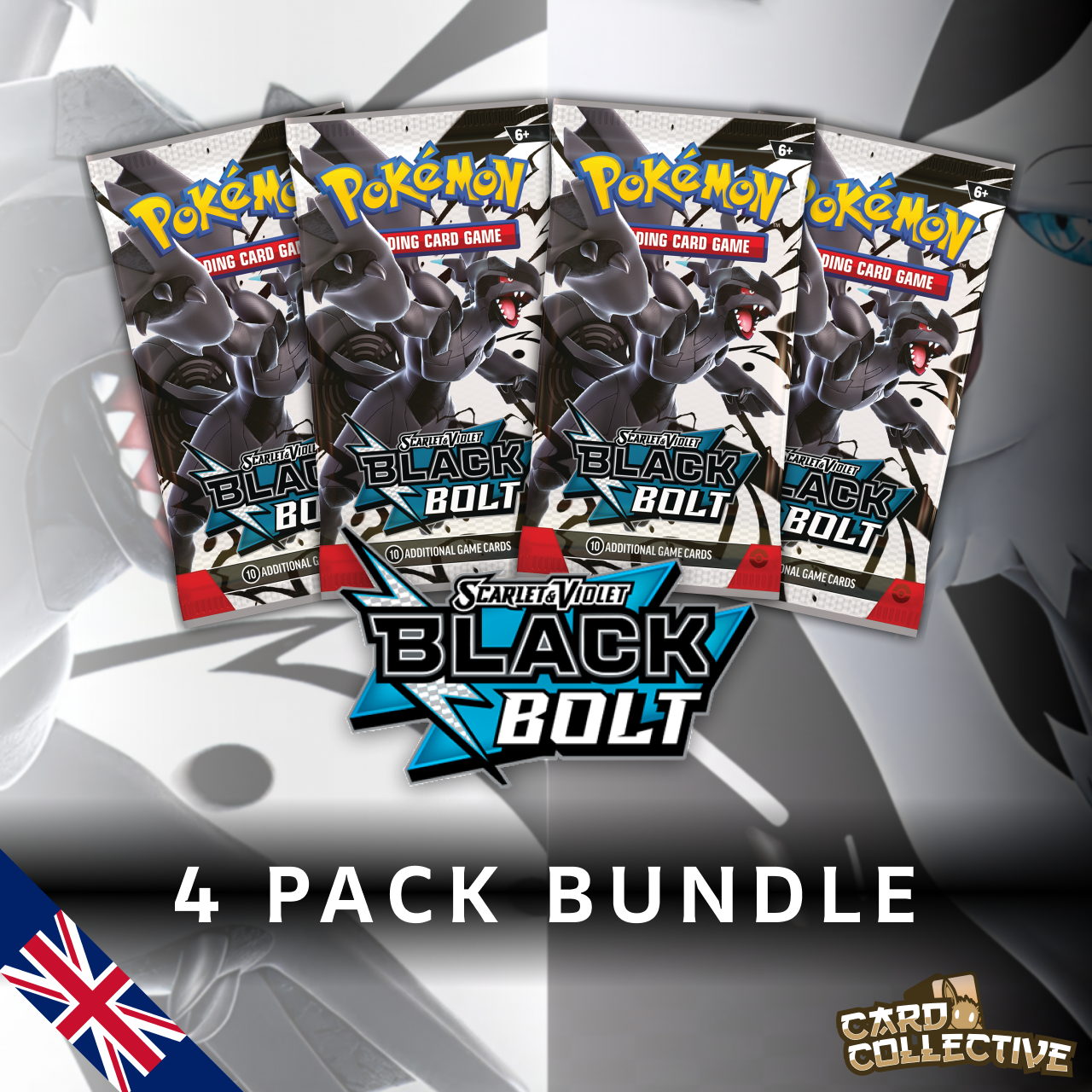 Black Bolt English - 4 Pack Bundle – Card Collective UK